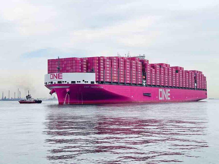 ONE’s first ever 24,000-TEU container ship arrives Singapore | Ports ...
